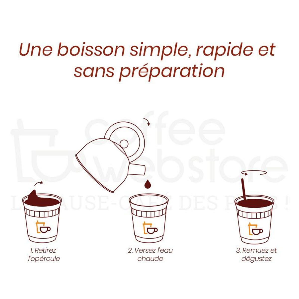 Gobelet Pré-dosé en carton Relax Nescafé Café Noir Tradicion par 25