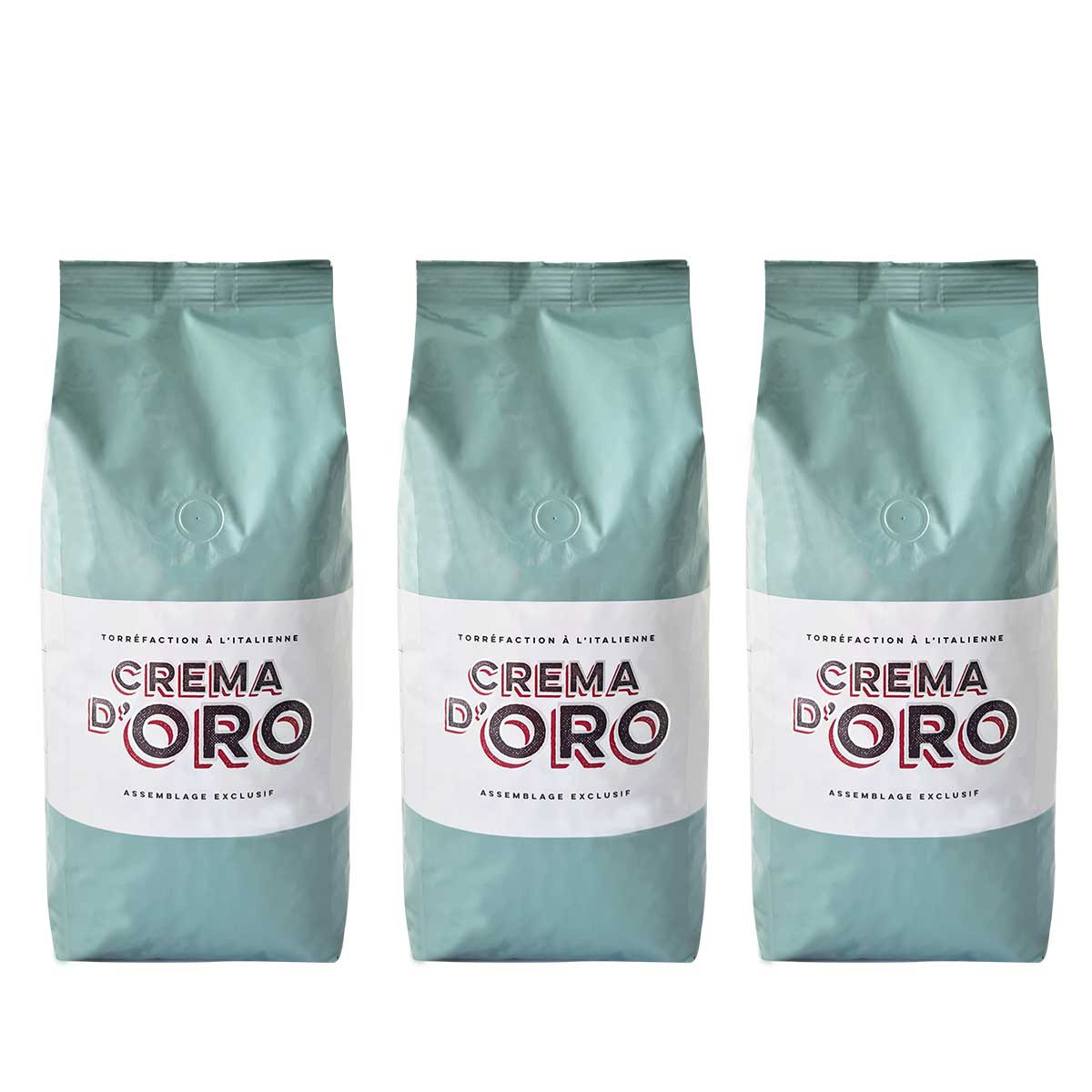 Cafés Richard Café en Grains Crema d'Oro - 3 paquets - 3 Kg