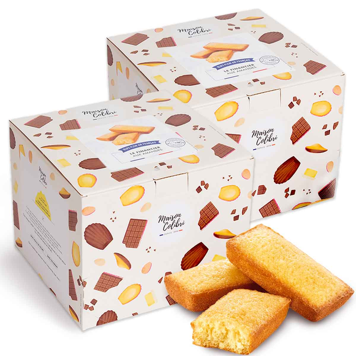 Financier aux Amandes Maison Colibri - 72 financiers