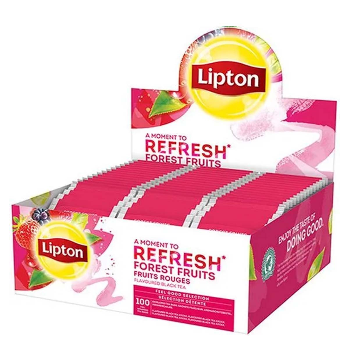 Thé Noir Aromatisé Lipton Fruits Rouges - 100 sachets