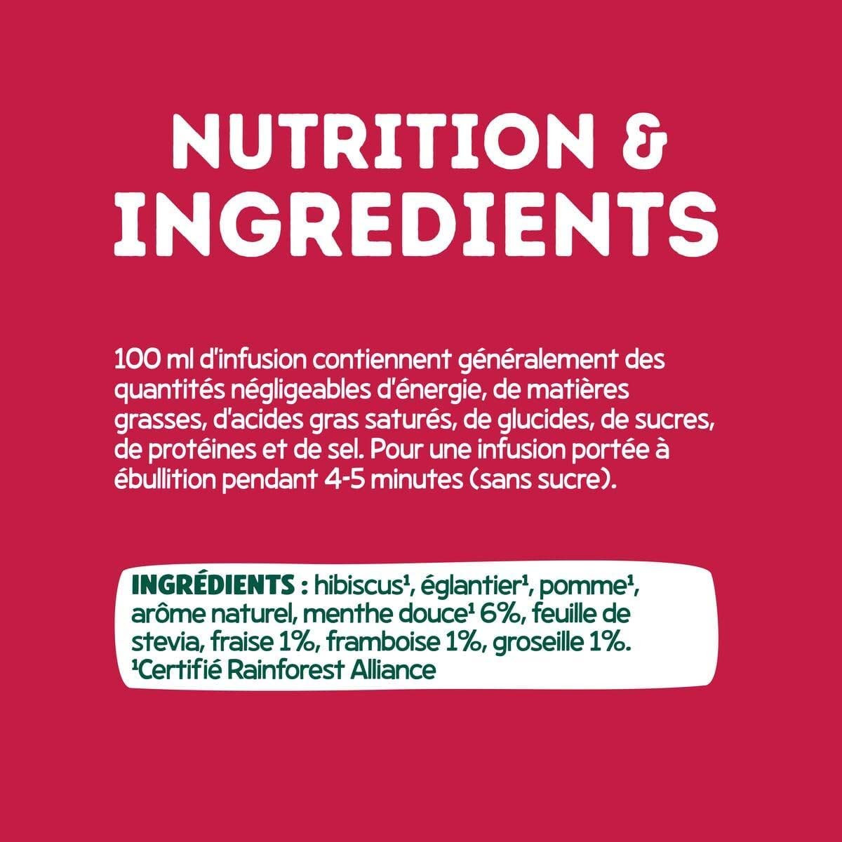 Infusion Éléphant Fruits Rouges Menthe - 20 sachets pyramide