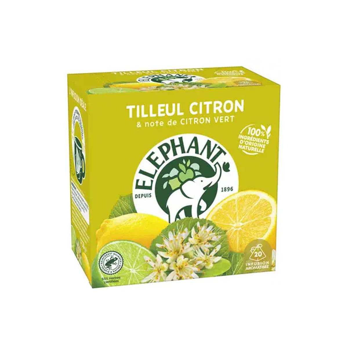 Coffret d'Infusions Fruitées Éléphant 5 variétés - 50 sachets