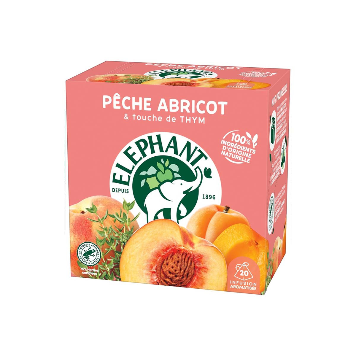 Pack Découverte Infusion fruitées Éléphant - 3 variétés - 60 sachets