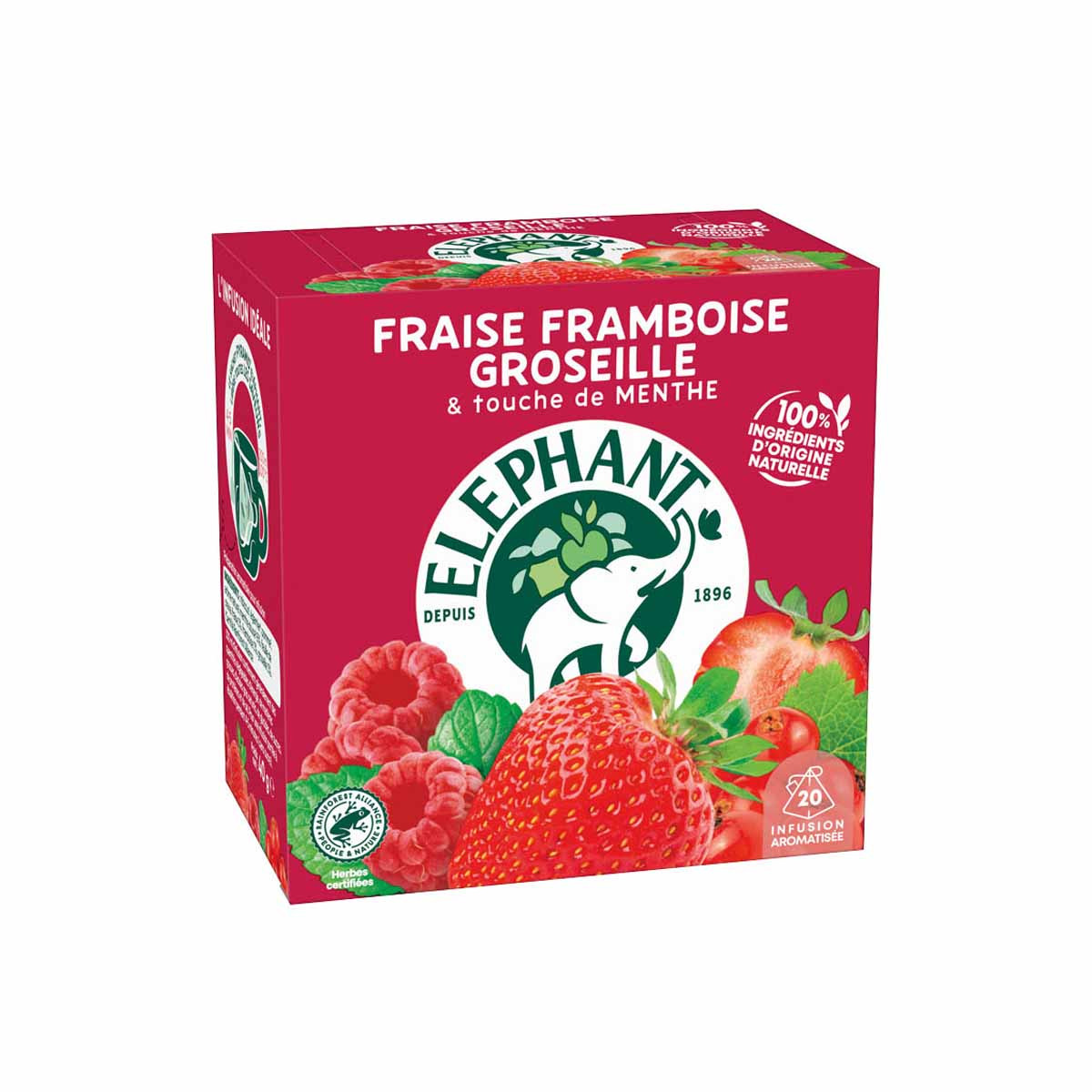 Infusion Éléphant Fruits Rouges Menthe - 6x120 sachets pyramide