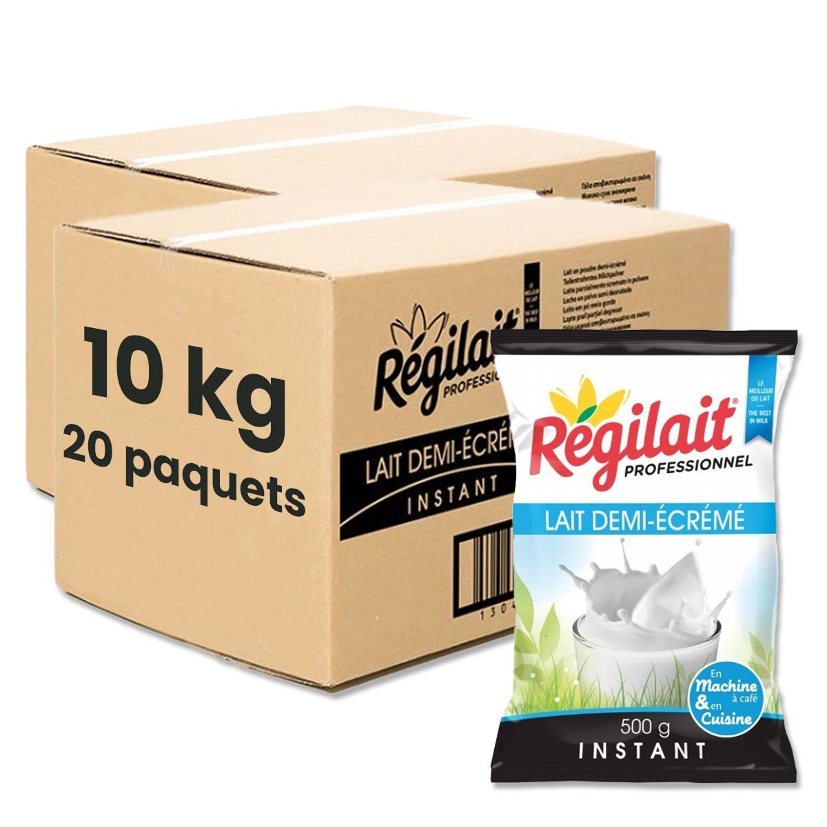 Régilait - Voile de Lait - 15 sticks - Touche de Lait pour votre Café